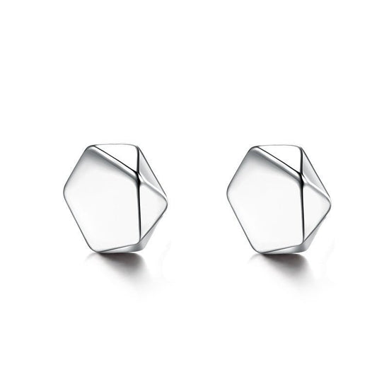 Silver Rhombus Magnetic Ear Stud- No Piercing Required – EarReplaceable ...
