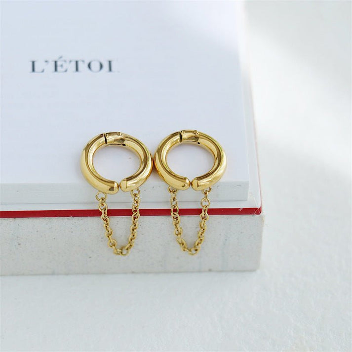 Unhinged | Adjustable Ear Clip with Hinged Opening and Chain ...