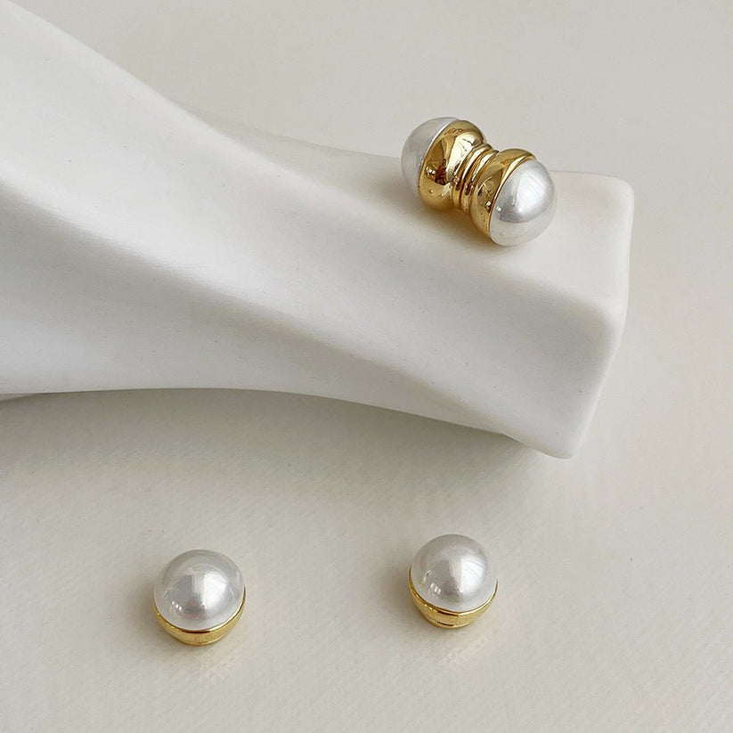 Vintage Design Pearl Magnet Earrings – EarReplaceable Jewelry